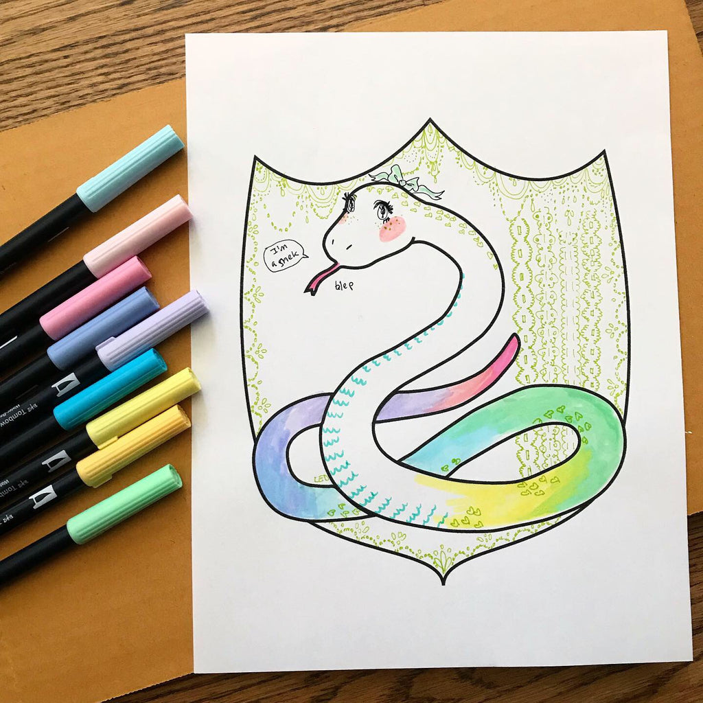 Some more free nerdy coloring pages! – BombDotComGeekery